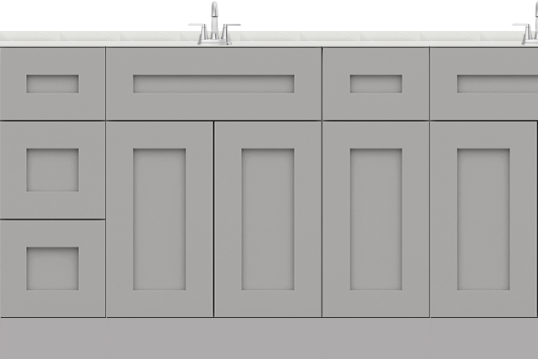 Nantucket Pebble Gray (TPG) Custom Bath Cabinetry Bundle – Ideal Cabinetry